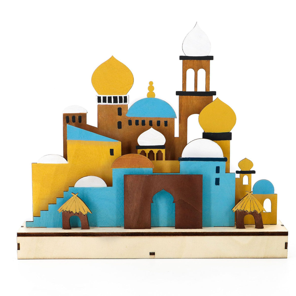 LED Wooden Mosque Decoration – Mubarak Memories