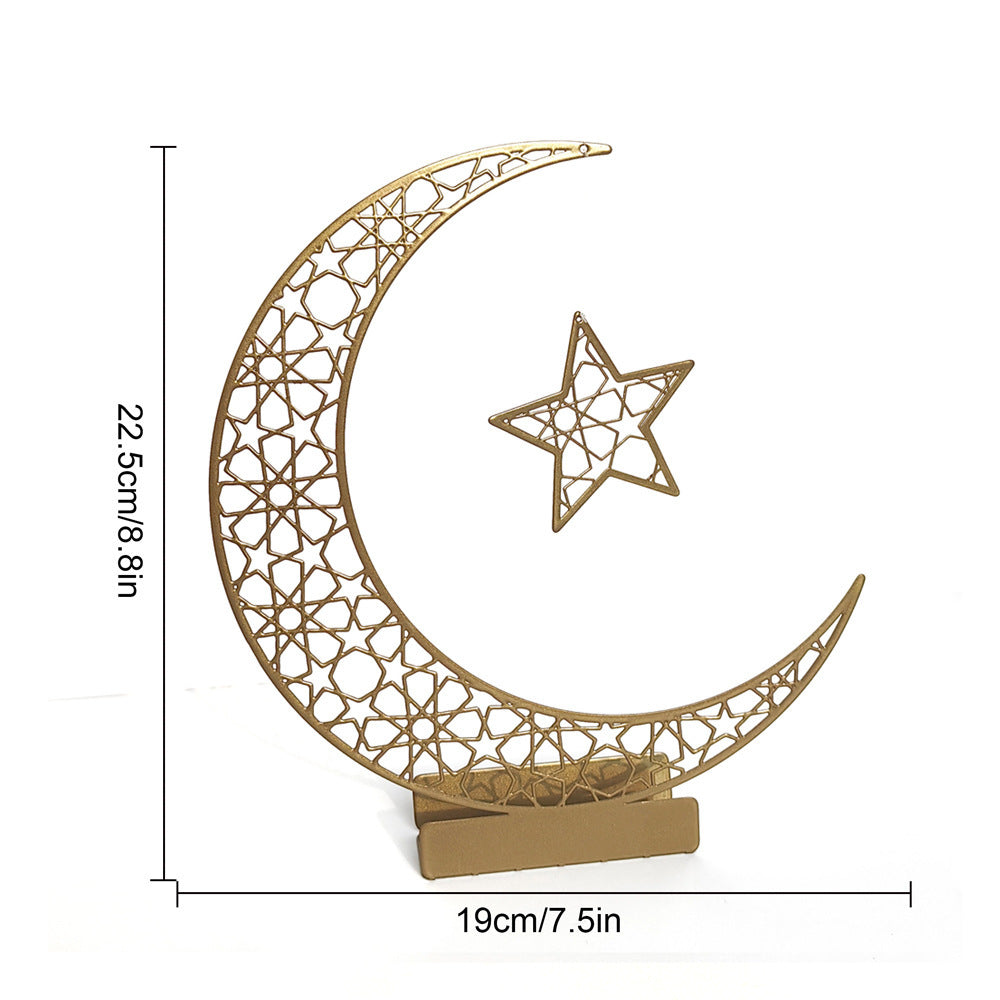 Metal Moon and Star Table Decorations – Mubarak Memories
